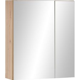 Spiegelschrank BASIC BY BALCULINA "Austin", beige (artisan eiche, artisan wild oak), B:60cm H:70cm T:20cm, FSC-zertifizierter Holzwerkstoff, Schr&auml;nke, Spiegelschrank, Breite 60 cm, T&uuml;r L/R montierbar