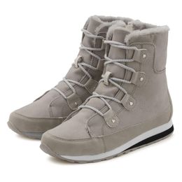 Stiefelette Vivance, Damen, Gr. 41, grau, Obermaterial: 50% Lederimitat, 50% Textilmaterial. Decksohle: 100% Textilmaterial. Futter: 100% Textilmaterial. Laufsohle: 100% Synthetik, unifarben, Schuhe Stiefelette, mit Warmfutter, Winterstiefel, Stiefel, Boots VEGAN