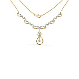 Collier Lady, silber (silber vergoldet 925), Halsketten, Damen, Silber 925 (Sterlingsilber), Collier
