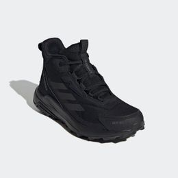 Wanderschuh adidas terrex "TERREX ANYLANDER MID RAIN.RDY", Damen, Gr. 39, schwarz (core schwarz, core schwarz, grau four), Textil, Schuhe Wanderschuh, wasserdicht