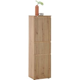 Midischrank BASIC BY BALCULINA "Austin", beige (artisan eiche, artisan wild oak), B:40cm H:136cm T:31cm, FSC-zertifizierter Holzwerkstoff, Schr&auml;nke, Midischrank, Breite 40 cm, T&uuml;ranschlag L/R wechselbar, Soft-Close-Funktion