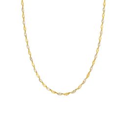Collier Lady, gold (gelbgold 375), Halsketten, Damen, 45, Gold Metall, L: 45, Gold, Metall, Collier