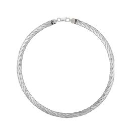Collier Lady, silber (silber 925), Halsketten, Damen, 45, Silber 925 (Sterlingsilber), L: 45, Collier