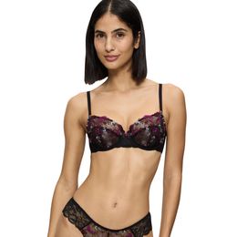Balconette-BH Triumph "Sensual Spotlight W", Damen, Gr. 85, Cup B, schwarz, Spitze, Obermaterial: 58% Polyamid, 33% Polyester, 9% Elasthan, BHs Balconette-BH, mit Stickerei und verstellbaren Tr&auml;gern