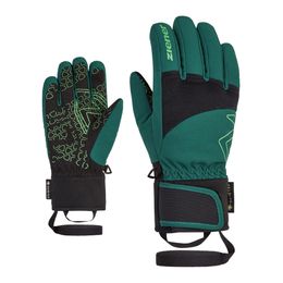 Skihandschuhe Ziener "LOTAR-Z GTX PR glove", Damen, Gr. 6, deep gr&uuml;n, Materialmix, Handschuhe Skihandschuhe