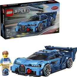Konstruktionsspielsteine Lego "Bugatti Vision GT Hypersportwagen (77253), Lego Speed Champions", blau, Spielbausteine, Kinder, Kunststoff, Konstruktionsspielsteine, Made in Europe