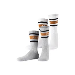 JOOP! Tennissocken JOOP "premium essentials", Damen, Gr. 43-46, blanc mix, Baumwolle, Elasthan, Polyamid, elastisch, Socken Tennissocken, am Bund mit Logoschriftzug