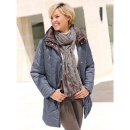 Steppjacke Casual Looks, Damen, Gr. 22, grau, 100% Polyester, gemustert, mehrfarbig, unifarben, figurumspielend, Jacken Steppjacke