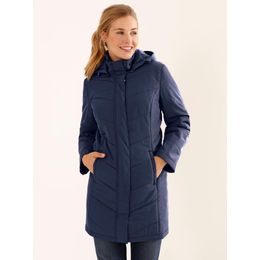 Langjacke Classic Basics, Damen, Gr. 52, blau (marine), 100% Polyester, Futter und Wattierung:100% Polyester, unifarben, Jacken Langjacke