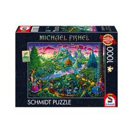 Schmidt Spiele Michael Fishel: Fantastische M&auml;rchenwelt, Puzzle 1000 Teile