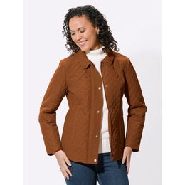 Steppjacke Casual Looks, Damen, Gr. 38, braun (cognac), 100% Polyester, Wattierung:100% Polyester, unifarben, Jacken Steppjacke