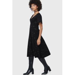 Killstar Beneath The Eclipse - Etheral Night Midi Dress Mittellanges Kleid schwarz in XXL KSRA014161