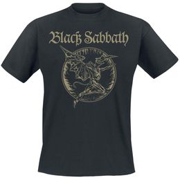 Black Sabbath Demon Fire Circle T-Shirt schwarz in 3XL