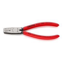 Knipex 97 61 145 A Crimpzange f&uuml;r Aderendh&uuml;lsen mit Kunststoff &uuml;berzogen 145 mm)