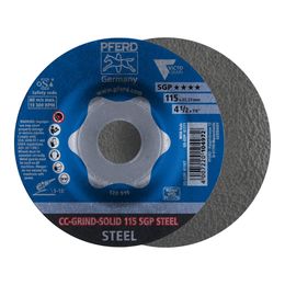 Pferd TOOLS CC-GRIND SOLID Schleifscheibe 115x22,23 mm COARSE Speziallinie SGP STEEL f&uuml;r Stahl (64187116)