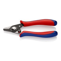 Knipex 12 82 130 SB Abisolierzange f&uuml;r Glasfaserkabel mit Kunststoff-Griffh&uuml;llen br&uuml;niert 130 mm)