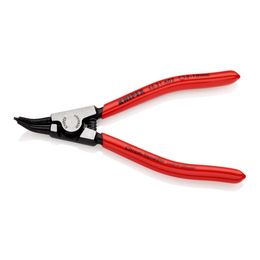 Knipex 46 31 A02 Sicherungsringzange f&uuml;r Au&szlig;enringe auf Wellen 45&deg; gewinkelt mit Kunststoff &uuml;berzogen schwarz atramentiert 130 mm)