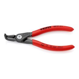 Knipex 48 21 J11 Pr&auml;zisions-Sicherungsringzange f&uuml;r Innenringe in Bohrungen mit rutschhemmendem Kunststoff &uuml;berzogen grau atramentiert 130 mm)
