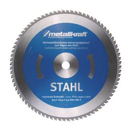 METALLKRAFT S&auml;geblatt Stahl &Oslash;355 x 2,4 x 25,4mm Z80 f&uuml;r MTS 356 (3853504)