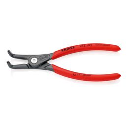 Knipex 49 21 A21 Pr&auml;zisions-Sicherungsringzange f&uuml;r Au&szlig;enringe auf Wellen mit rutschhemmendem Kunststoff &uuml;berzogen grau atramentiert 165 mm)