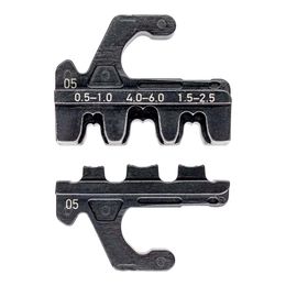 Knipex 97 39 05 Crimpeinsatz f&uuml;r unisolierte, offene Steckverbinder (4,8 + 6,3 mm Steckerbreite) )