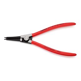Knipex 46 11 A3 Sicherungsringzange f&uuml;r Au&szlig;enringe auf Wellen mit Kunststoff &uuml;berzogen schwarz atramentiert 210 mm)