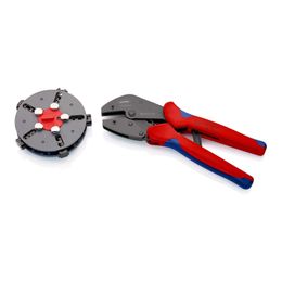 Knipex 97 33 02 MultiCrimp&reg; Crimpzange mit Wechselmagazin mit Mehrkomponenten-H&uuml;llen br&uuml;niert 250 mm)