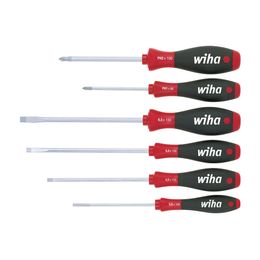 wiha Schraubendreher Set SoftFinish&reg; Schlitz, Phillips 6-tlg. (07152)