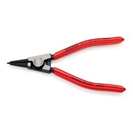 Knipex 46 11 A0 Sicherungsringzange f&uuml;r Au&szlig;enringe auf Wellen mit Kunststoff &uuml;berzogen schwarz atramentiert 140 mm)