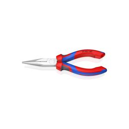 Knipex 25 05 160 Flachrundzange mit Schneide (Radiozange) mit Comfort-Griffen verchromt )