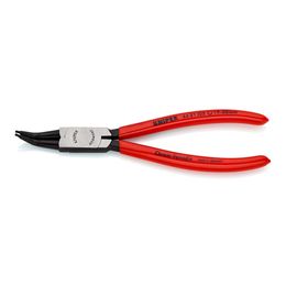 Knipex 44 31 J22 Sicherungsringzange f&uuml;r Innenringe in Bohrungen 45&deg; gewinkelt mit Kunststoff &uuml;berzogen schwarz atramentiert 180 mm)