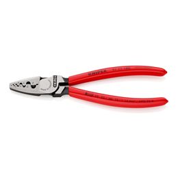 Knipex 97 71 180 Crimpzange f&uuml;r Aderendh&uuml;lsen mit Kunststoff &uuml;berzogen 180 mm)