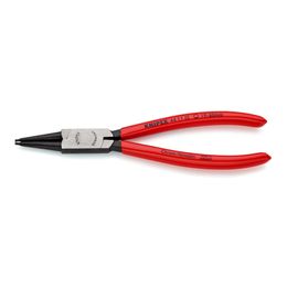 Knipex 44 11 J2 Sicherungsringzange f&uuml;r Innenringe in Bohrungen mit Kunststoff &uuml;berzogen schwarz atramentiert 180 mm)