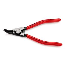 Knipex 46 31 A12 Sicherungsringzange f&uuml;r Au&szlig;enringe auf Wellen 45&deg; gewinkelt mit Kunststoff &uuml;berzogen schwarz atramentiert 130 mm)