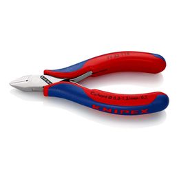 Knipex 77 32 115 Elektronik-Seitenschneider mit durchgestecktem Gelenk mit Mehrkomponenten-H&uuml;llen 115 mm)