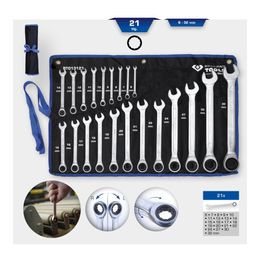 Brilliant Tools Ratschenringschl&uuml;ssel-Satz, 21-tlg, 6 - 32 mm (BT013121)