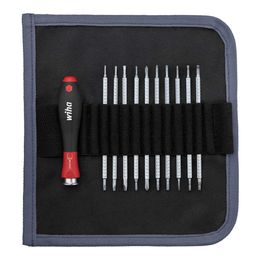 wiha Schraubendreher mit Wechselklingen SYSTEM 4 Set gemischt Innensechskant Schlitz 11-teilig (27820)