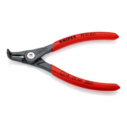 Knipex 49 21 A11 Pr&auml;zisions-Sicherungsringzange f&uuml;r Au&szlig;enringe auf Wellen mit rutschhemmendem Kunststoff &uuml;berzogen grau atramentiert 130 mm)