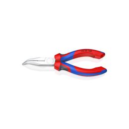 Knipex 25 25 160 Flachrundzange mit Schneide (Radiozange) mit Comfort-Griffen verchromt 165 mm)