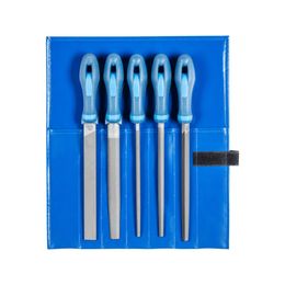 Pferd TOOLS Werkstattfeilen-Set WR 5-tlg. in Rolltasche 200mm Hieb 2 universell zum Schruppen und Schlichten (11800532)