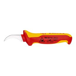 Knipex 98 53 13 Abmantelungsmesser isolierender Mehrkomponenten-Griff, VDE-gepr&uuml;ft 190 mm)