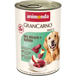 animonda GranCarno Adult mit Hirsch + &Auml;pfeln Hunde-Nassfutter glutenfrei 6x400g