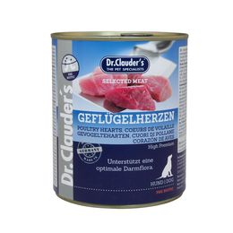 Dr. Clauder's Dr. Clauders Selected Meat PreBiotics Gefl&uuml;gelherzen 6x800 g