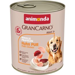 animonda GranCarno single protein Huhn pur Hunde-Nassfutter getreidefrei 6x800g