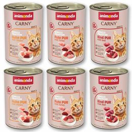 animonda Carny Adult Mix Katzen-Nassfutter Single Protein 12x400g