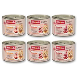 animonda Carny Adult Mix Katzen-Nassfutter Single Protein 6x200g