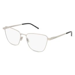 SAINT LAURENT SL 551 OPT Brille Unisex | Fassung: Vollrand, Butterfly, Silber Schwarz