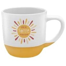 Sheepworld Tasse Rillen Motiv "Sonne"