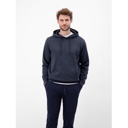 Hoodie Lerros "Lerros Herren Sweat-Hoodie", Herren, Gr. M, classic navy, 50% Baumwolle, 50% Polyester, Sweatshirts Hoodie