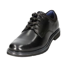 Schn&uuml;rschuh Bugatti, Herren, Gr. 43, schwarz, Leder, Textil, Schuhe Schn&uuml;rschuh, Halbschuh, Business-Schn&uuml;rer, Anzugschuh mit softem Schaftrand